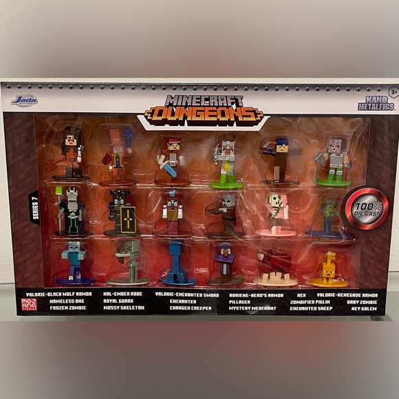 Toys | Jada Toys Minecraft Wave 7 Nano Metalfigs 18 Pack Diecast Metal ...